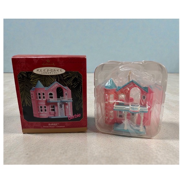 Hallmark | Holiday | New 999 Hallmark Pink Blue Barbie Dream House ...